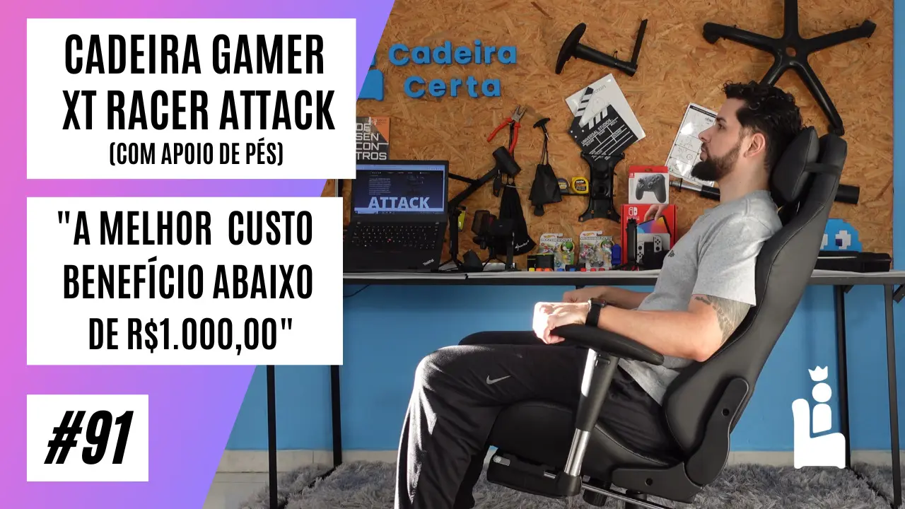 Cadeira Gamer XT Racer Attack - Cadeira Certa